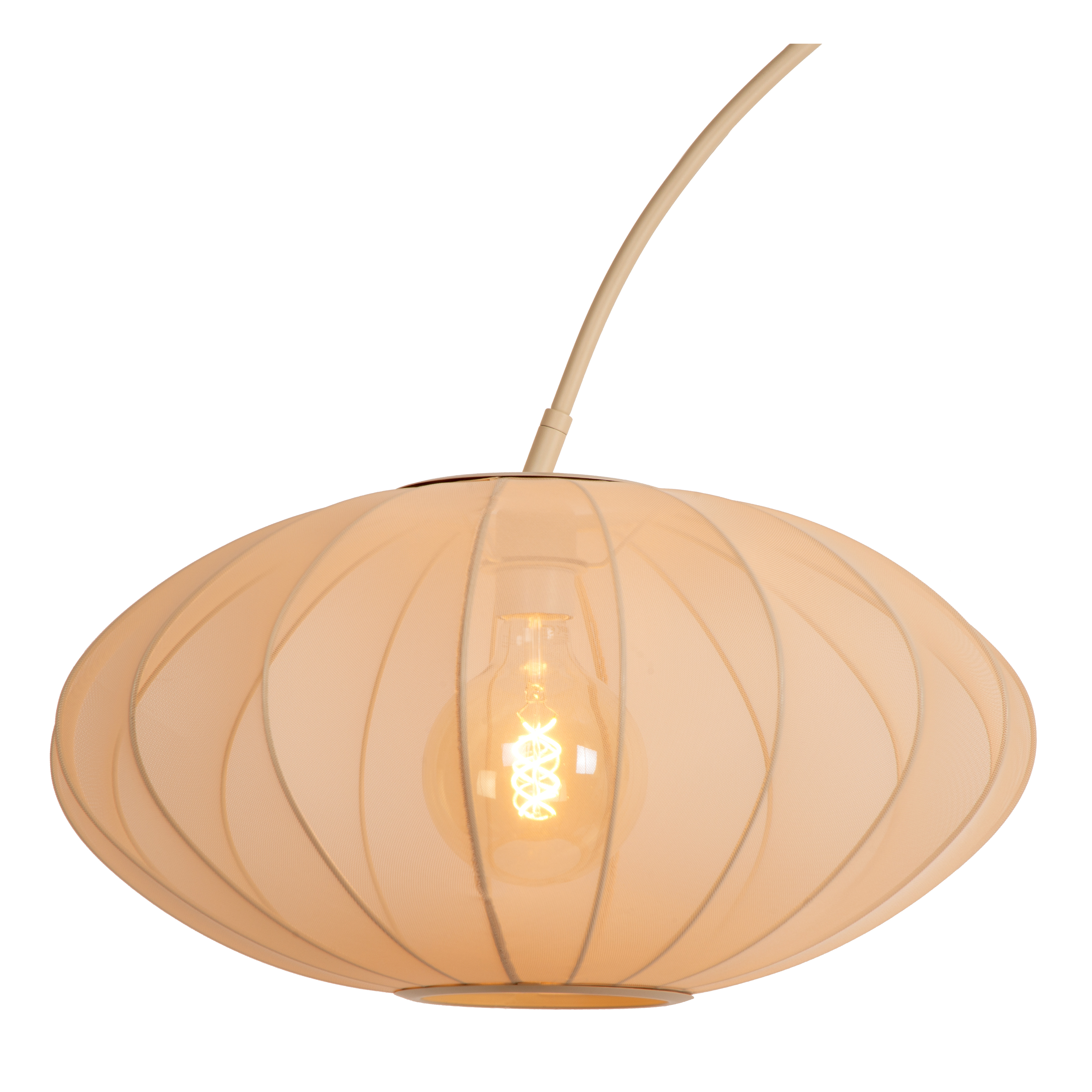 Lucide CORINA - Arc floor lamp - 1xE27 - Cream