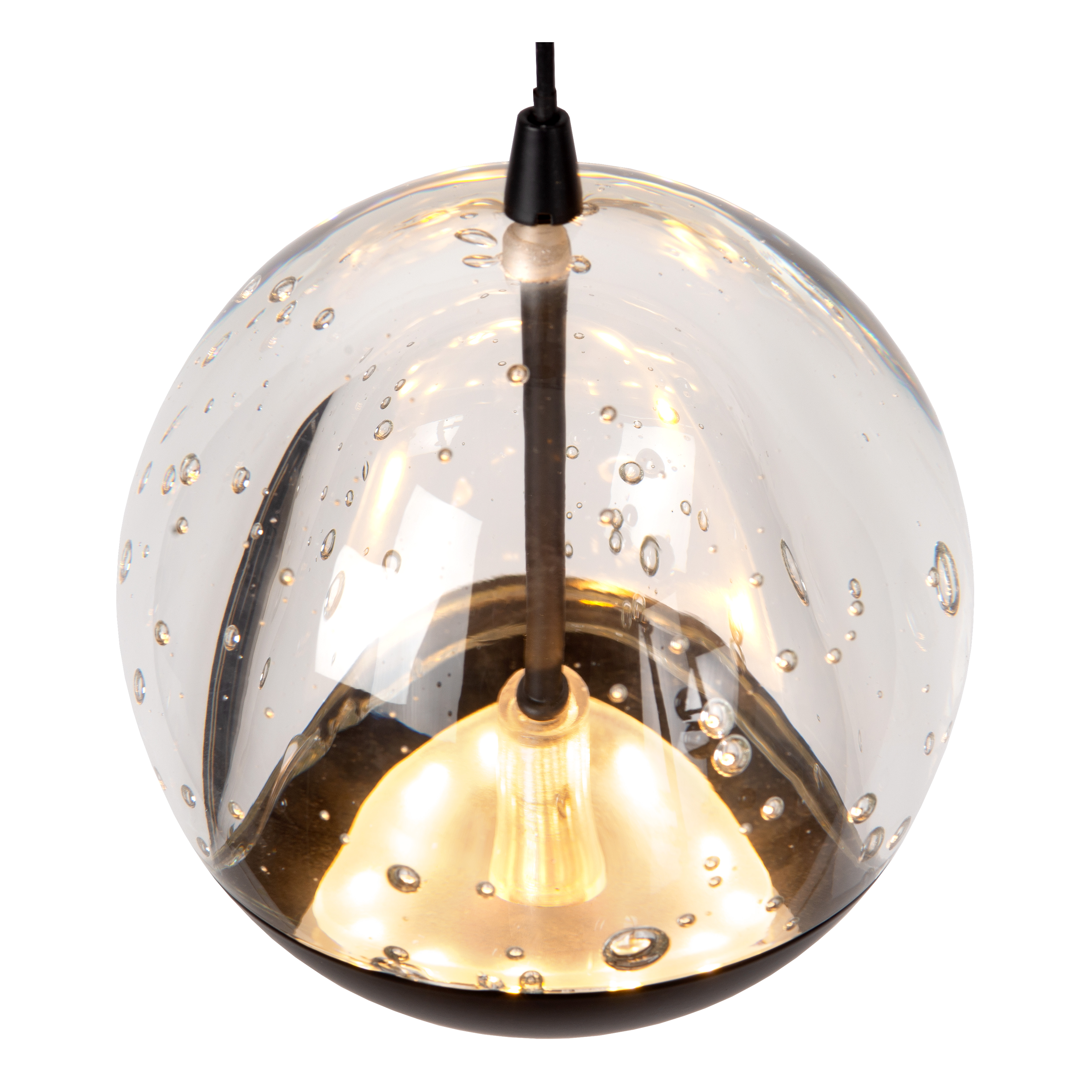 Lucide SENTUBAL - Pendant light - Ø 35 cm - LED Dim. - 5x5,2W 2700K - Black