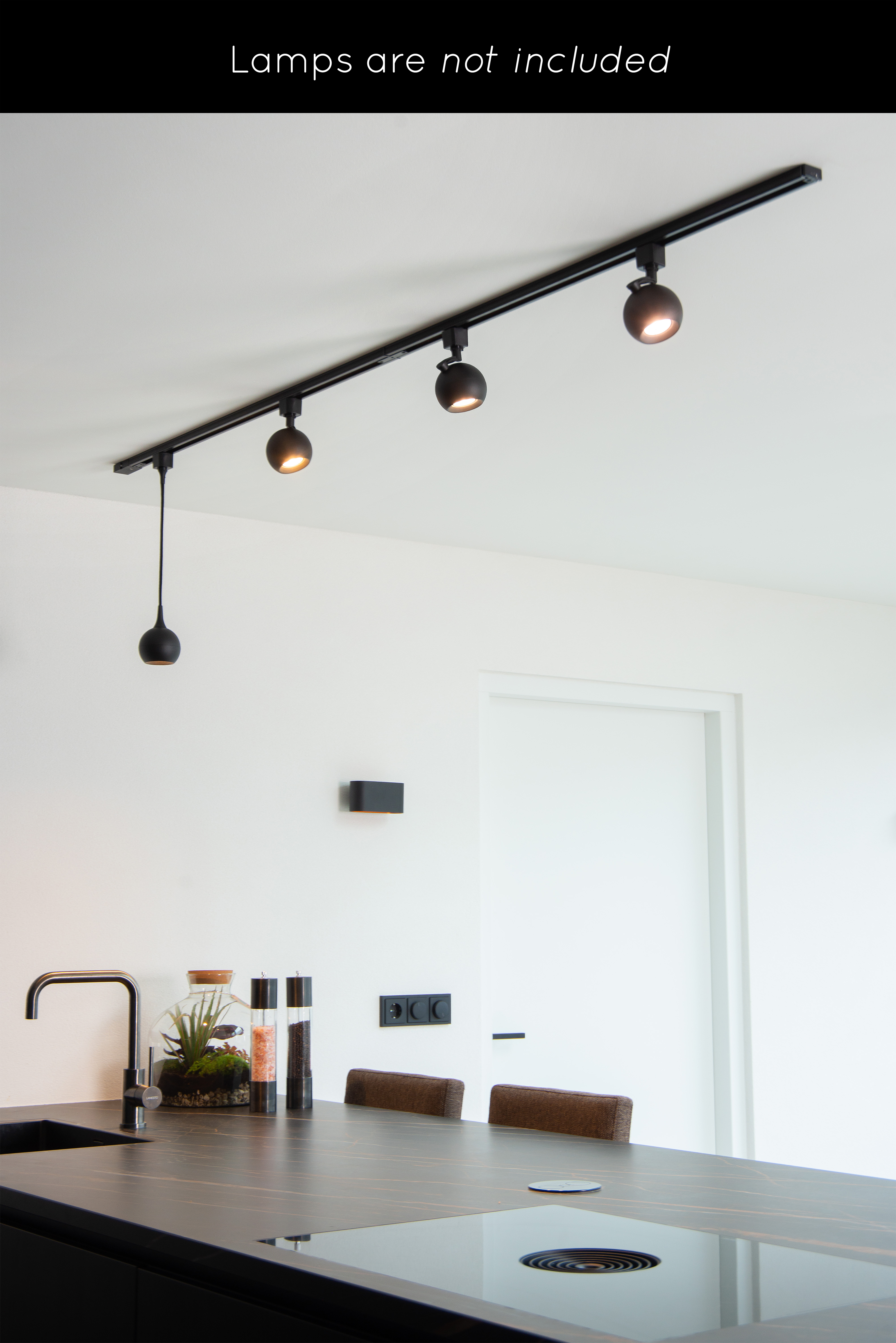 Lucide TRACK Starter set - 1-circuit Track lighting system - 2 meters ...