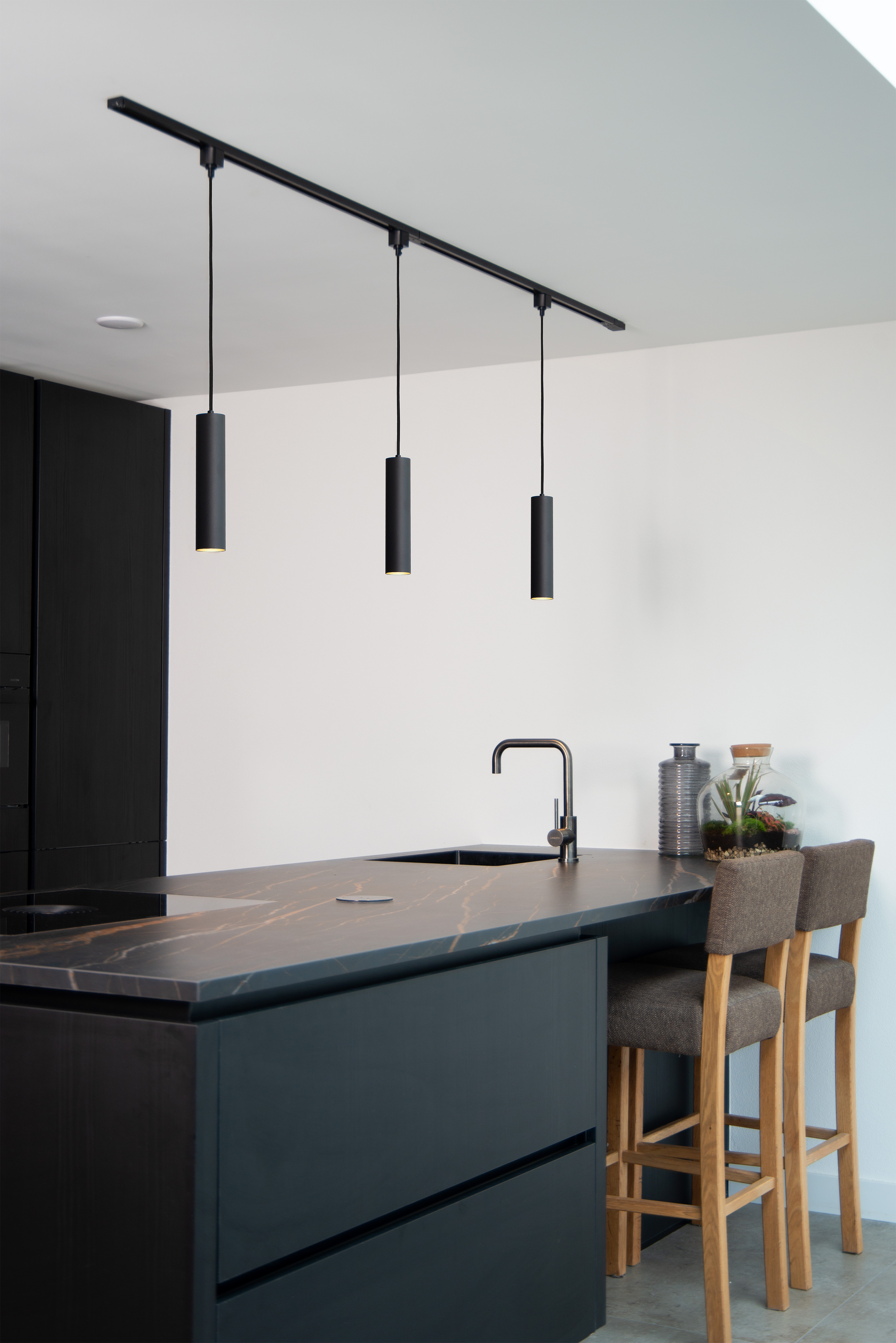 Lucide TRACK FLORIS pendant - 1-circuit Track lighting system - 1xGU10 ...