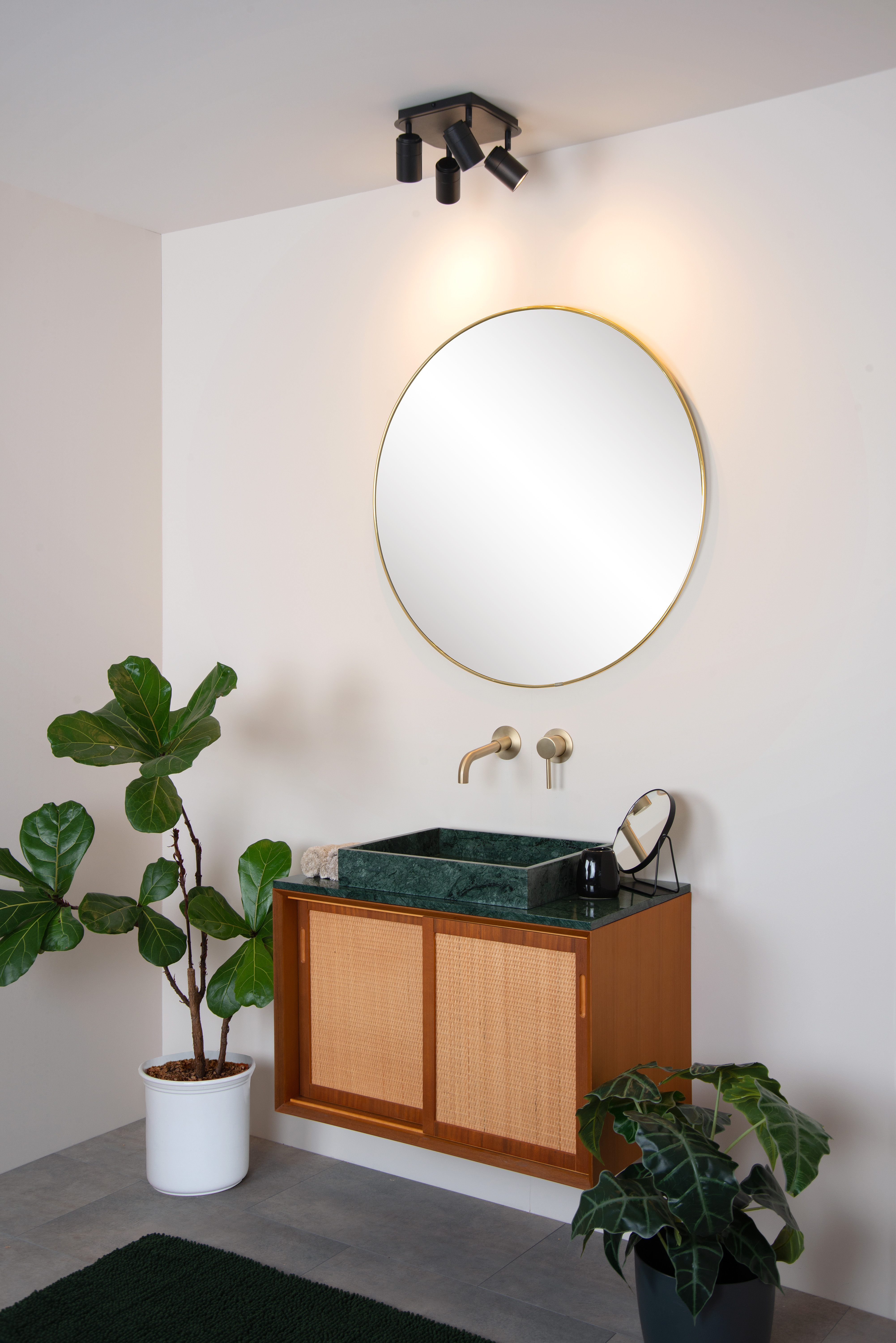 Lucide LENNERT - Ceiling spotlight Bathroom - LED Dim. - GU10 - 4x5W ...