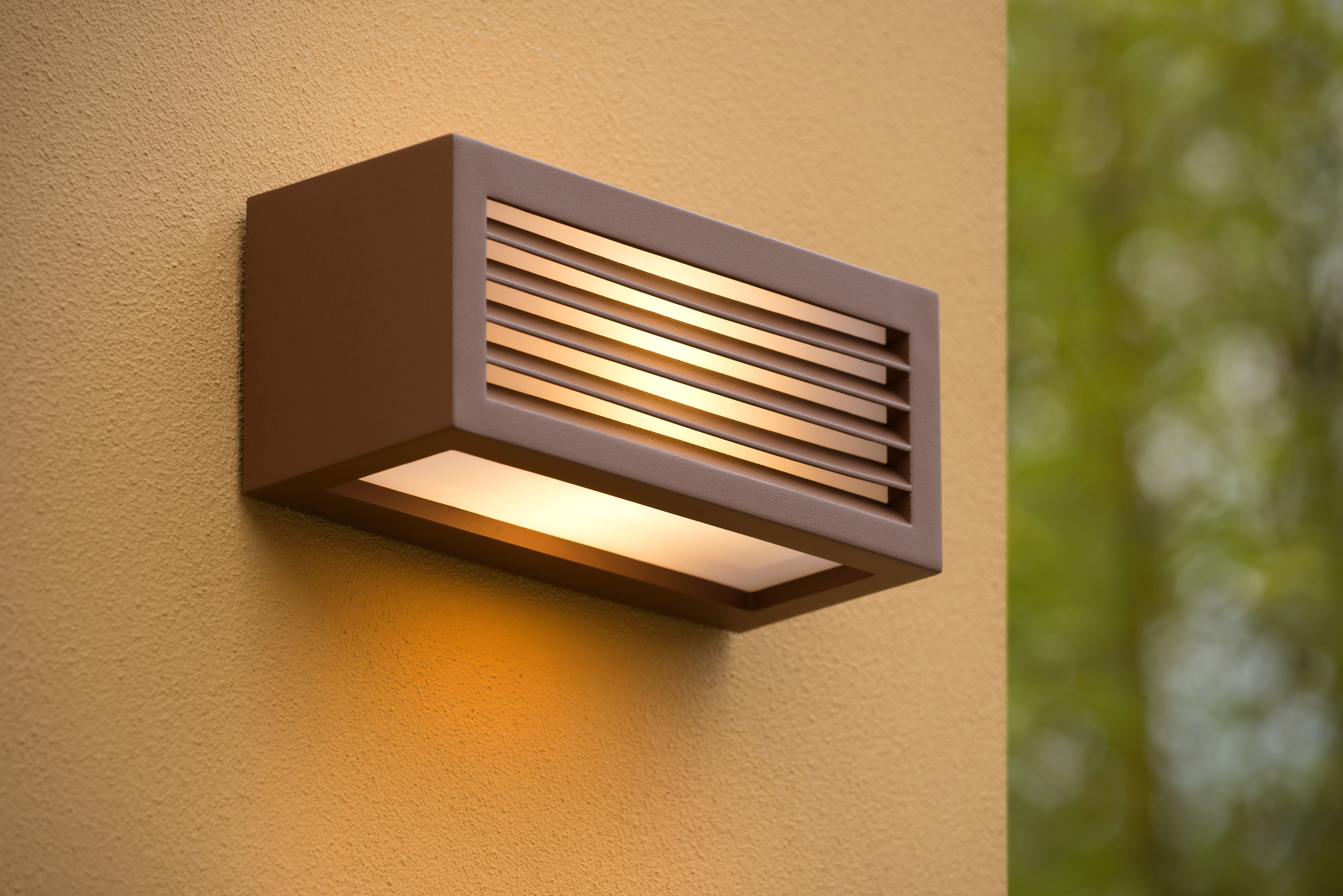 Lucide DIMO - Wall light Indoor/Outdoor - 1xE27 - IP54 - Rust Brown