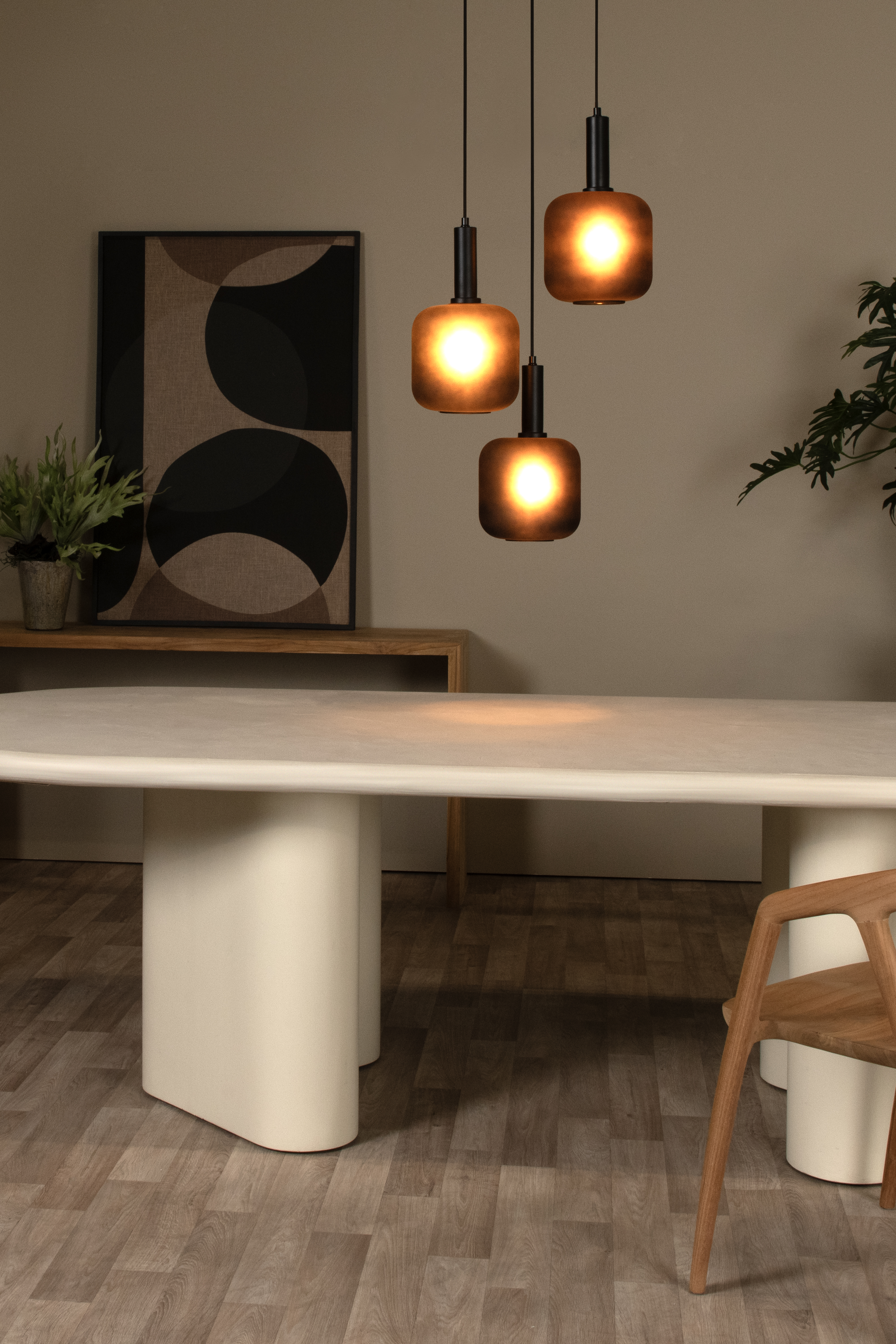 Lucide ELOISE - Suspension - Ø 40 cm - 3xE27 - Noir