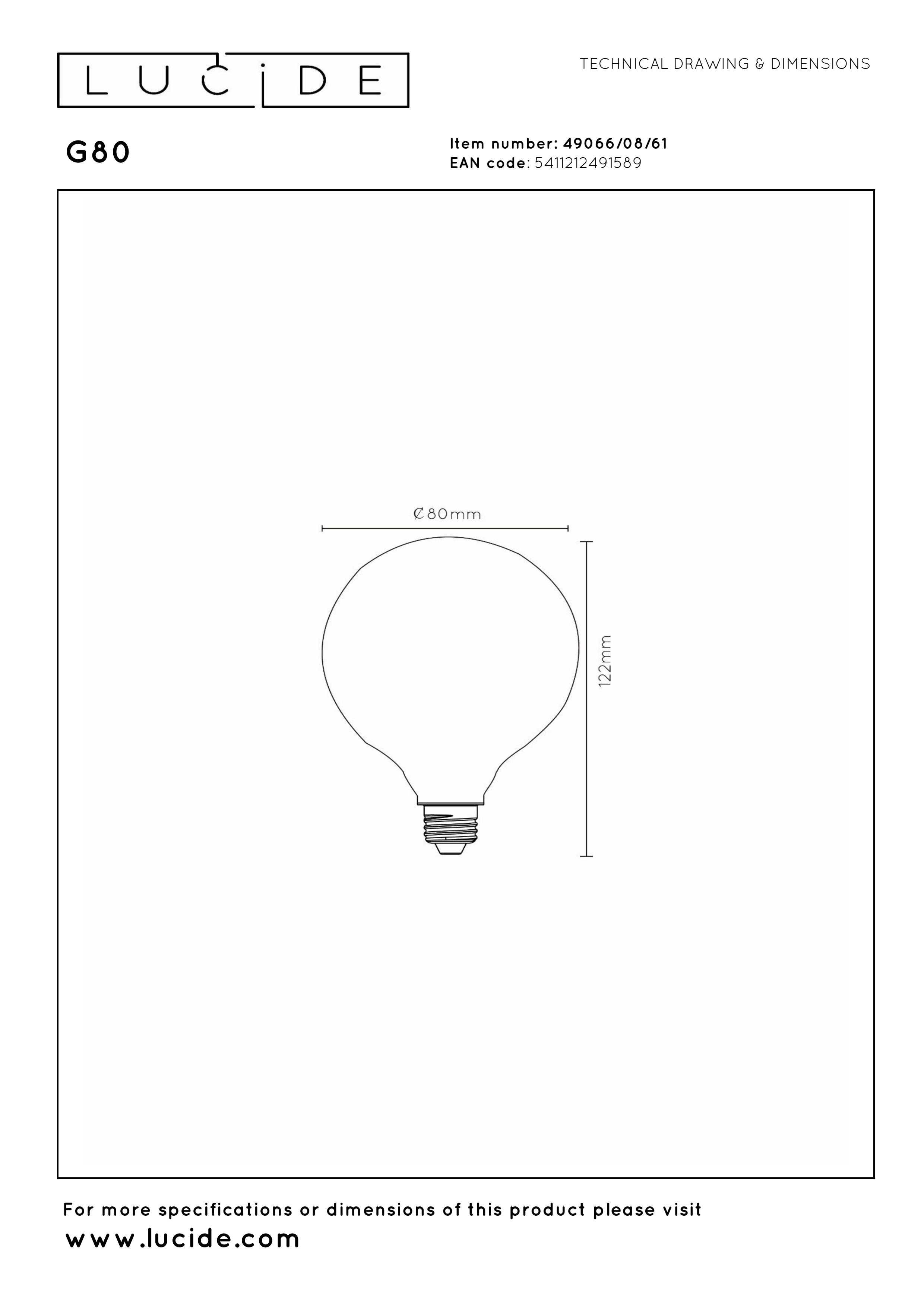 Light Bulb Technical Drawing
