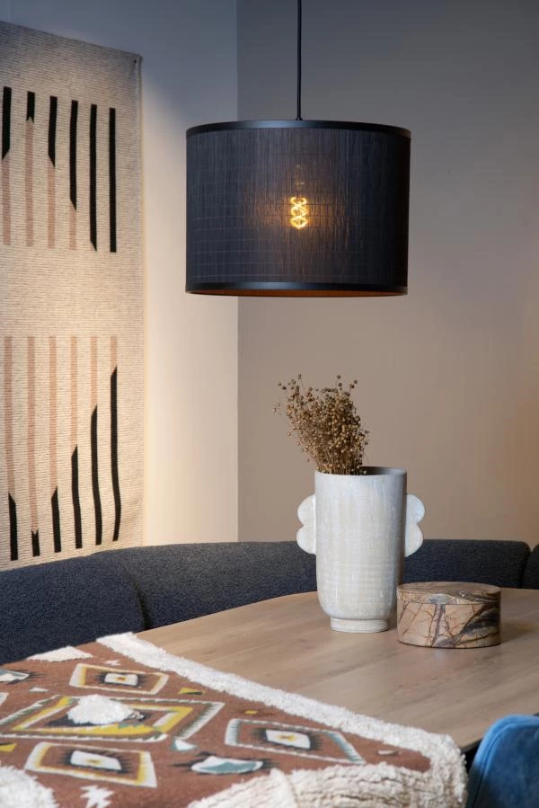 Lucide TAGALOG - Pendant light - Ø 40 cm - 1xE27 - Black