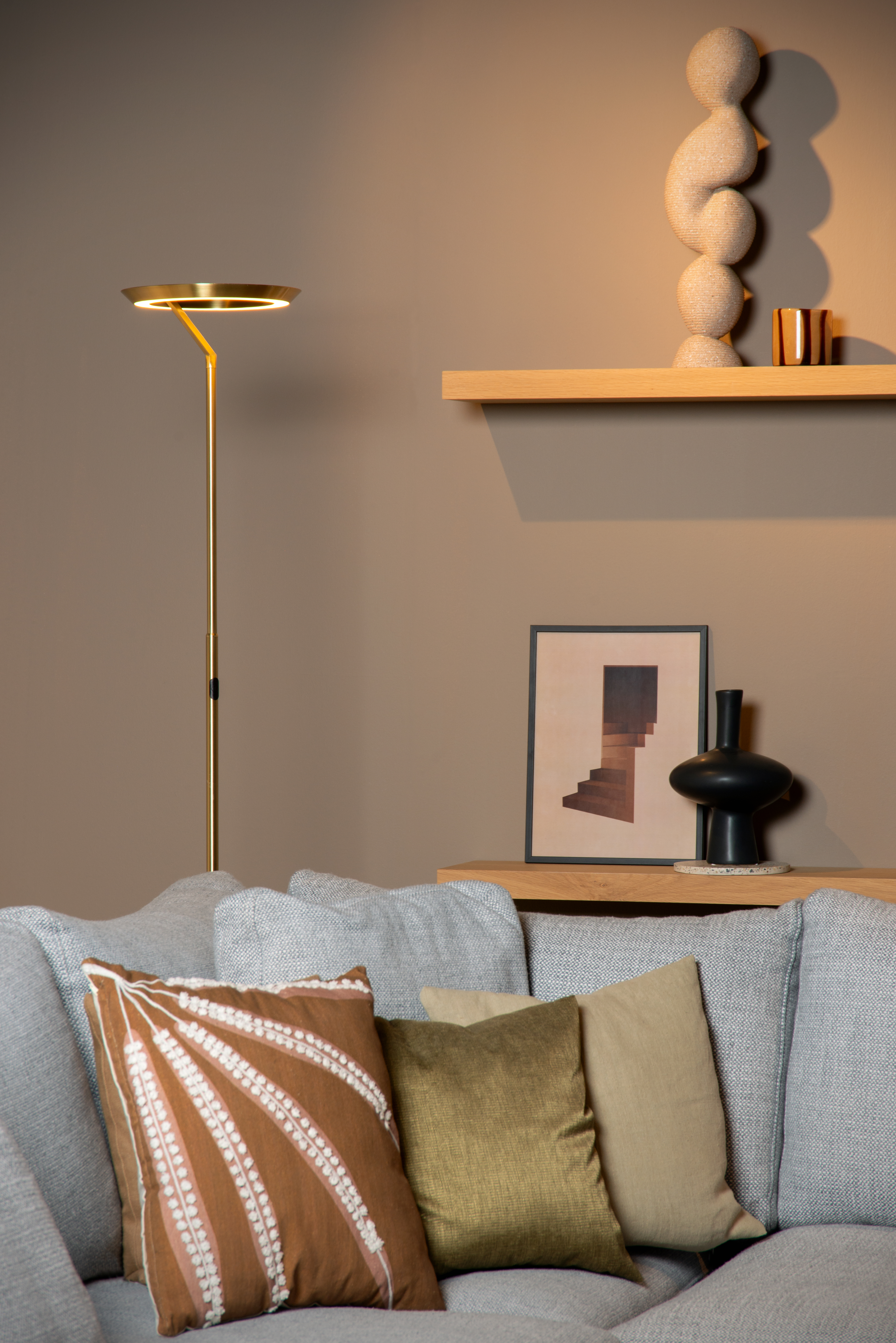Lucide CELESTE - Floor lamp - Ø 28 cm - LED Dim. - 1x21W 2700K - Matt ...