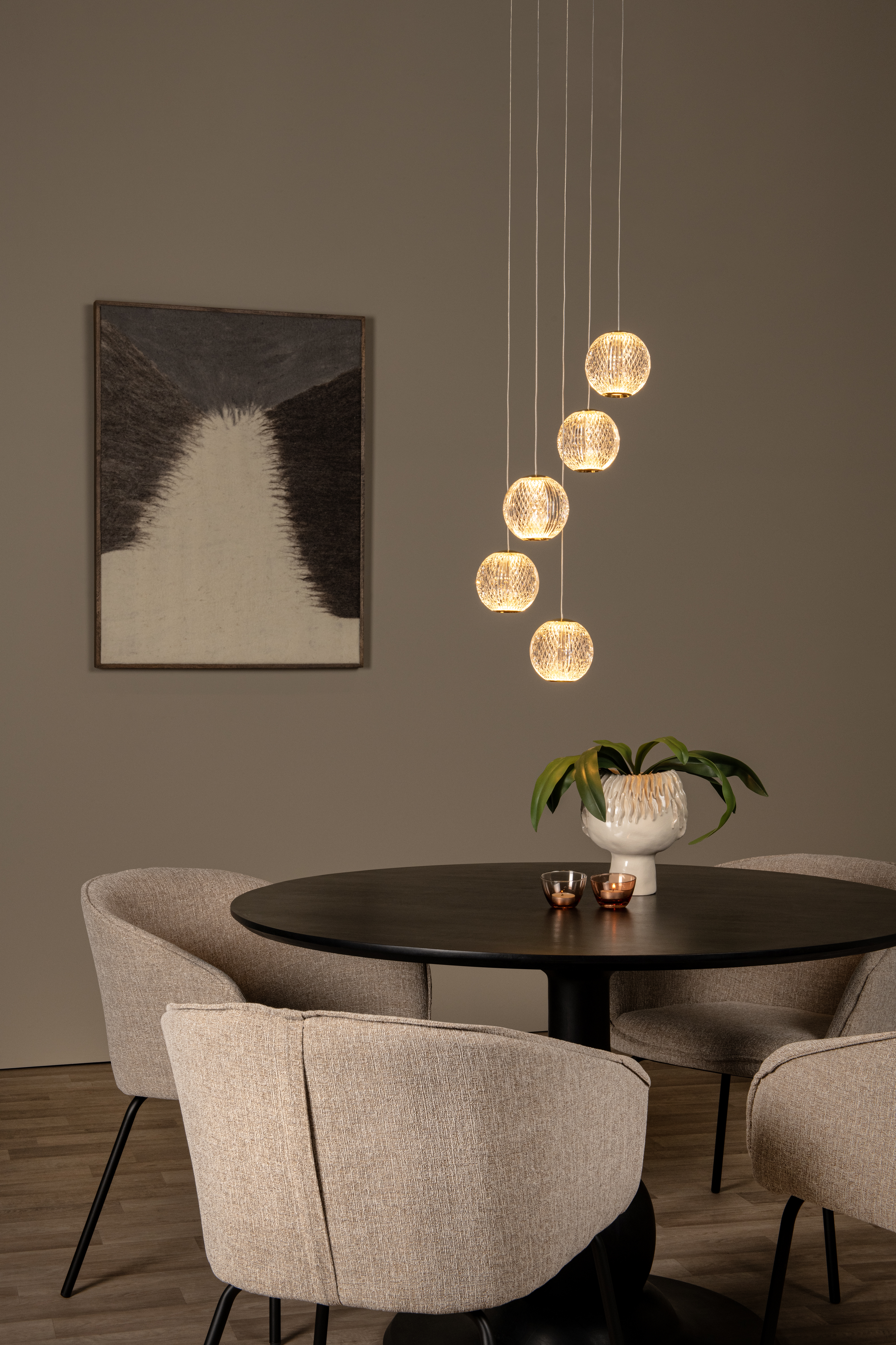 Lucide CINTRA - Suspension - Ø 32 cm - LED Dim. - 5x4,7W 2700K ...