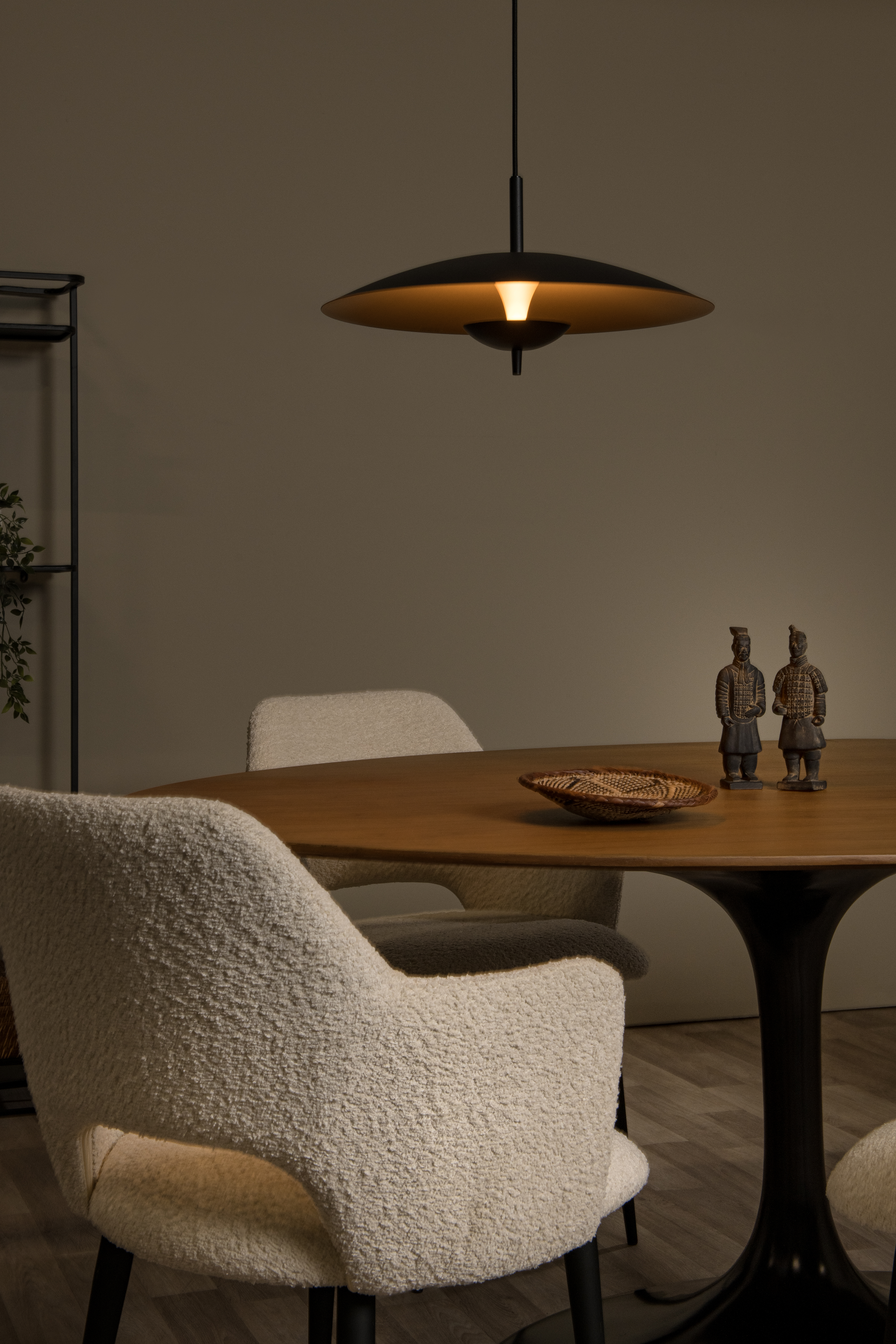 Lucide VULCAN - Suspension - Ø 47 cm - LED Dim. - 1x9W 3000K - Noir