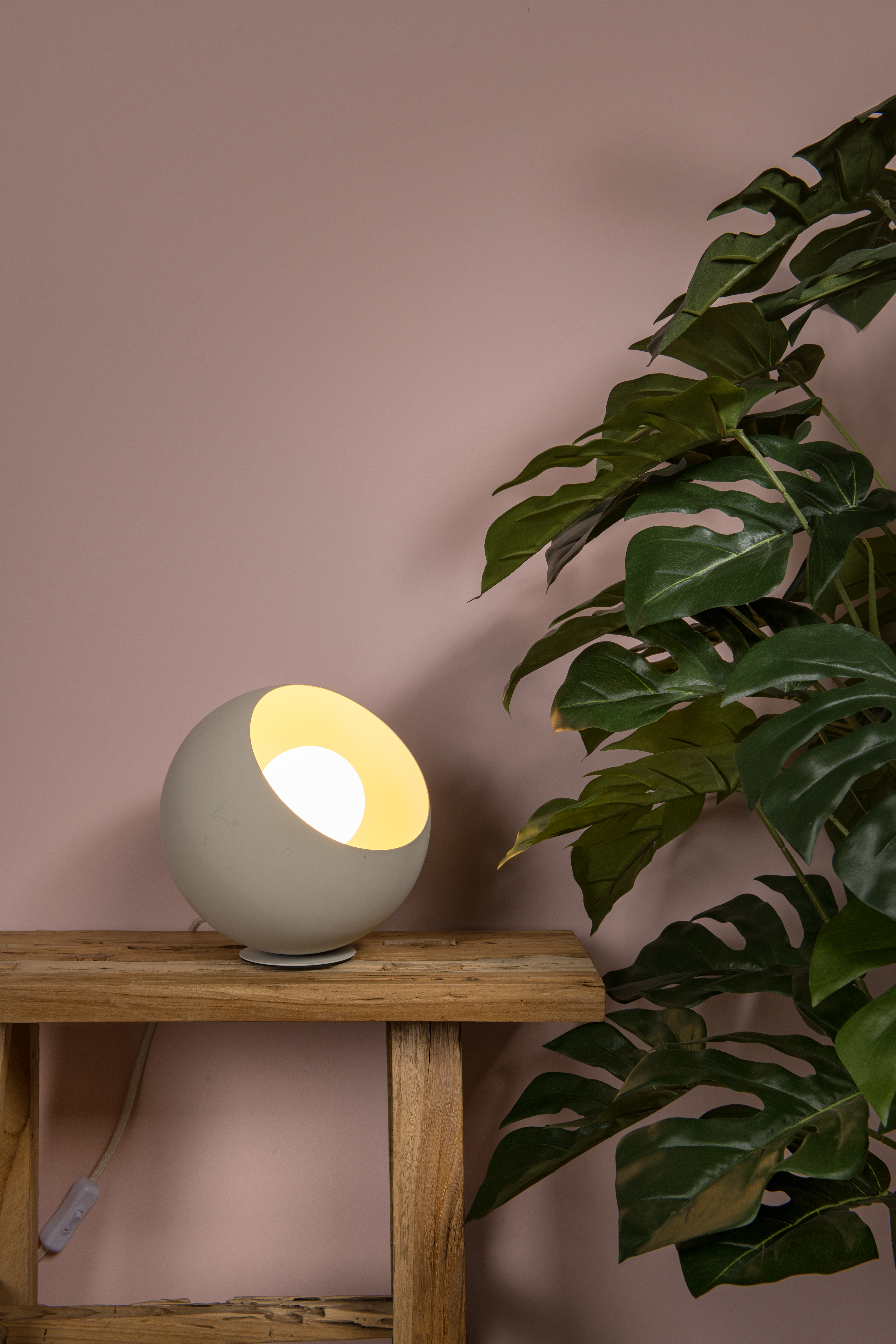 Lucide DOREDOS - Table lamp - Ø 20 cm - 1xE27 - Cream