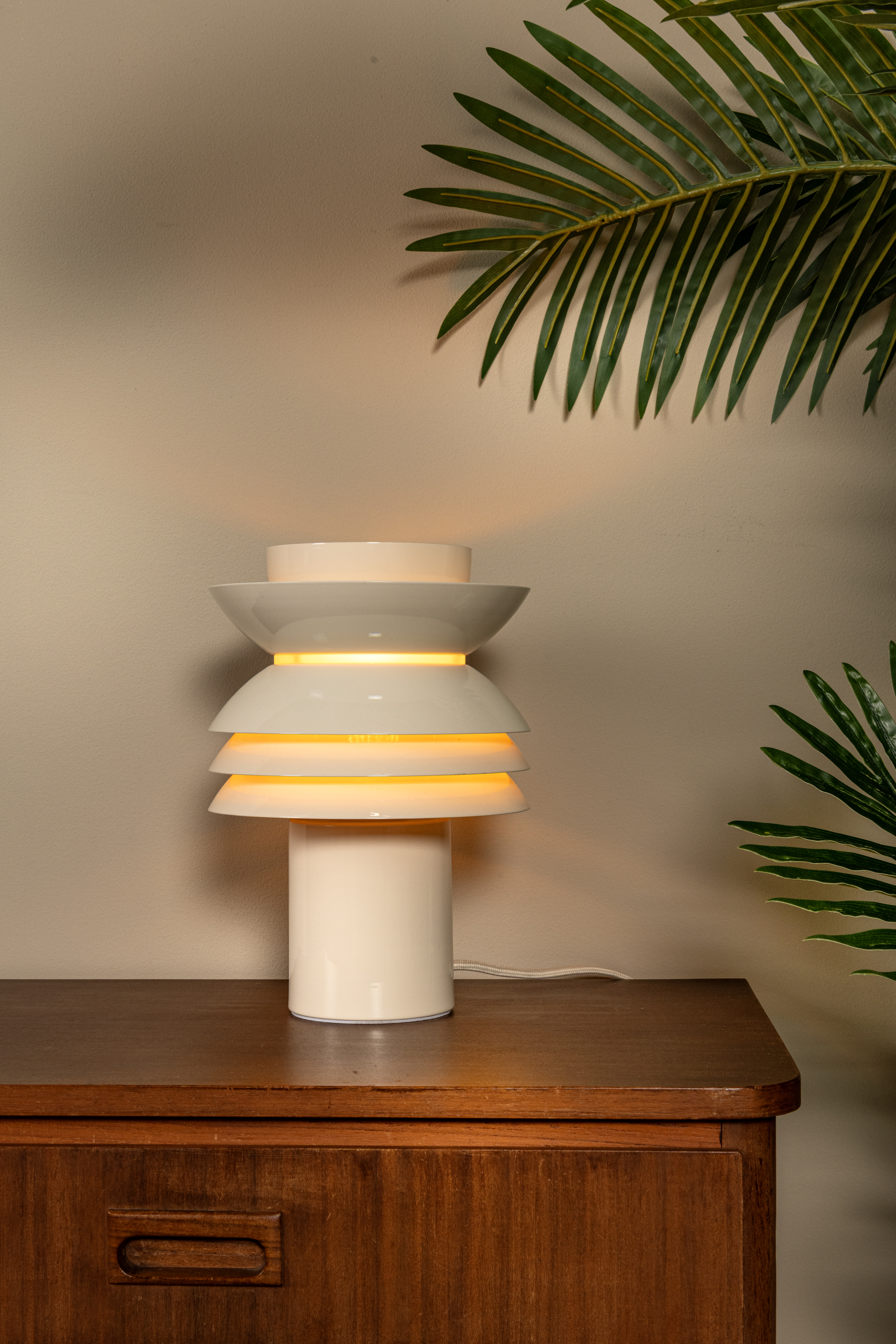 Lucide YINDRA - Table lamp - Ø 17,5 cm - 1xE27 - Cream | Vibes