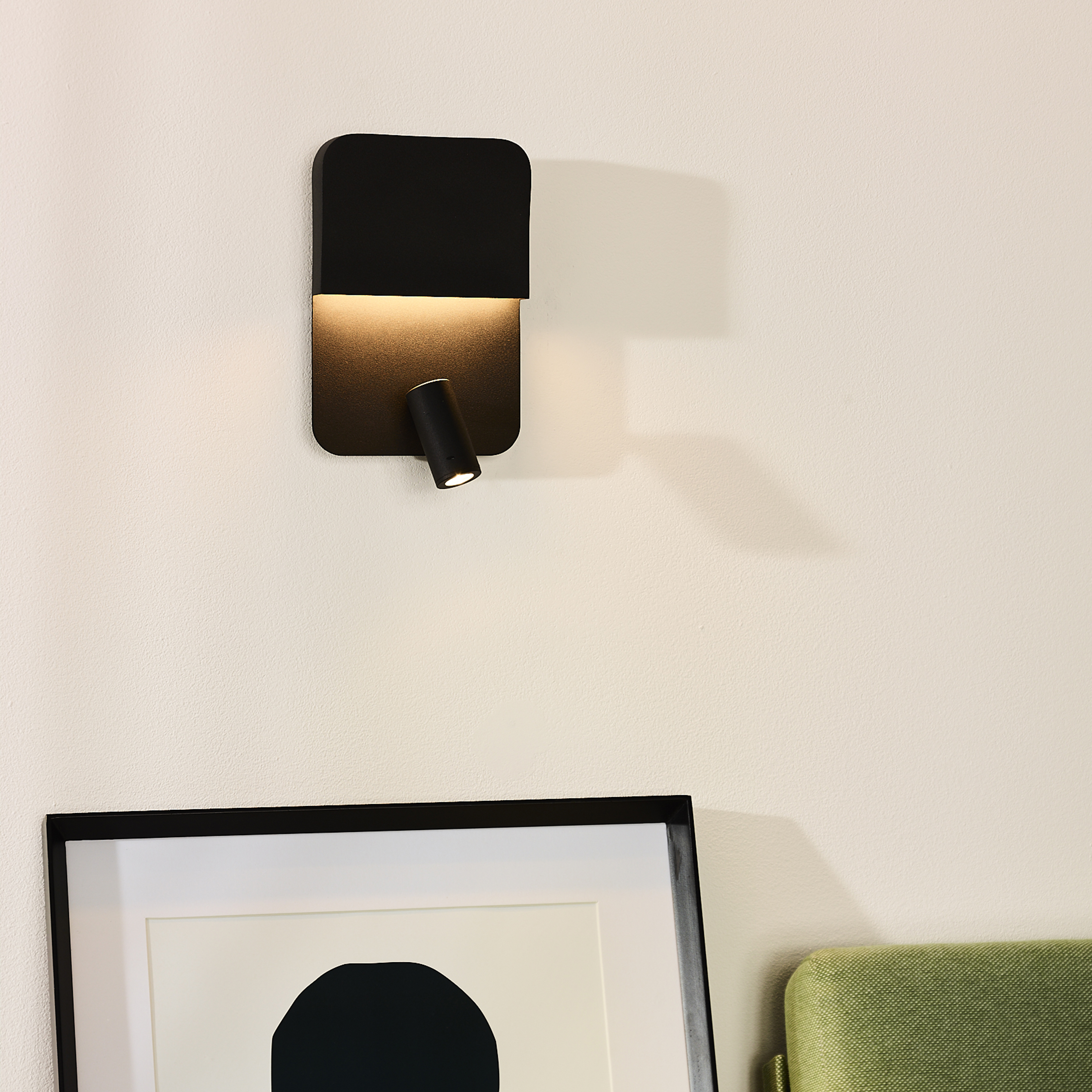 Lucide BOXER - Bedlamp / Wandlamp - LED - 3000K - Met USB oplaadpunt ...